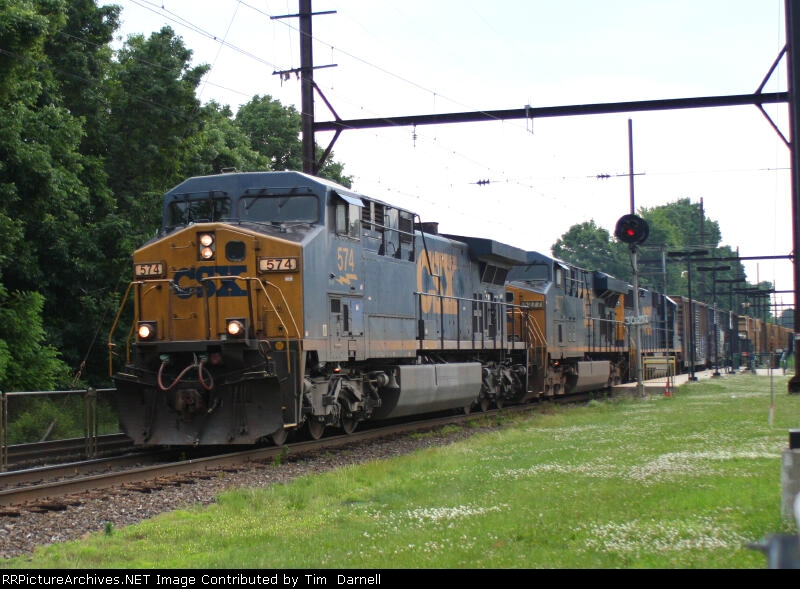 CSX Q409 with 574, 5277, 8625